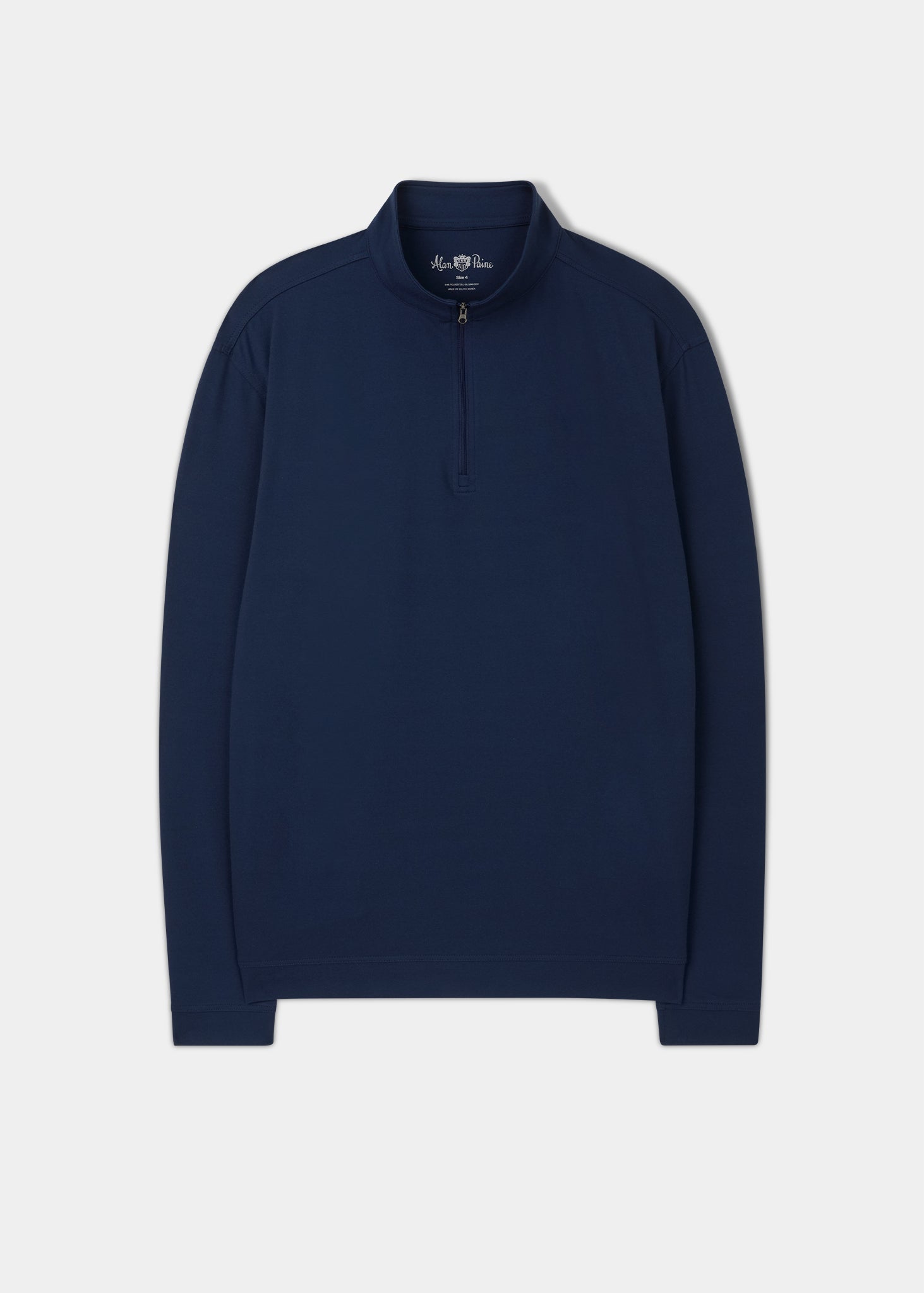 Rainford Performance 1/4 Zip Mock Neck In Navy – Alan Paine USA